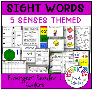 Pre-K Sight Words - NBpreKactivities