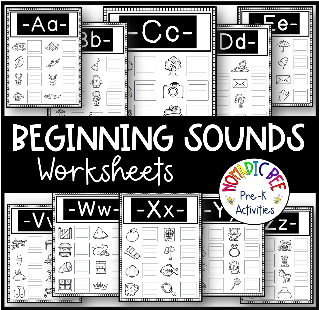 Beginning and Letter Sounds - NBpreKactivities