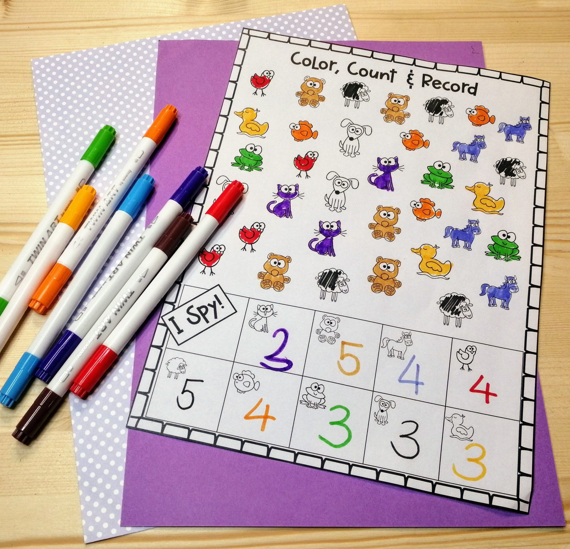 Brown bear, Brown Bear, What do you see? Printables - NBpreKactivities