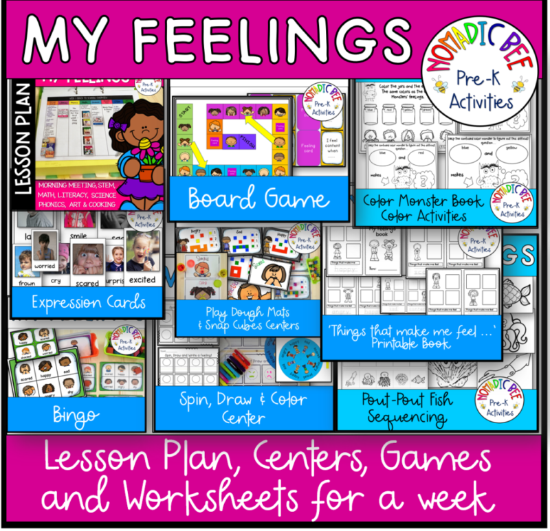 My Feelings Action Songs & Rhymes - NBpreKactivities