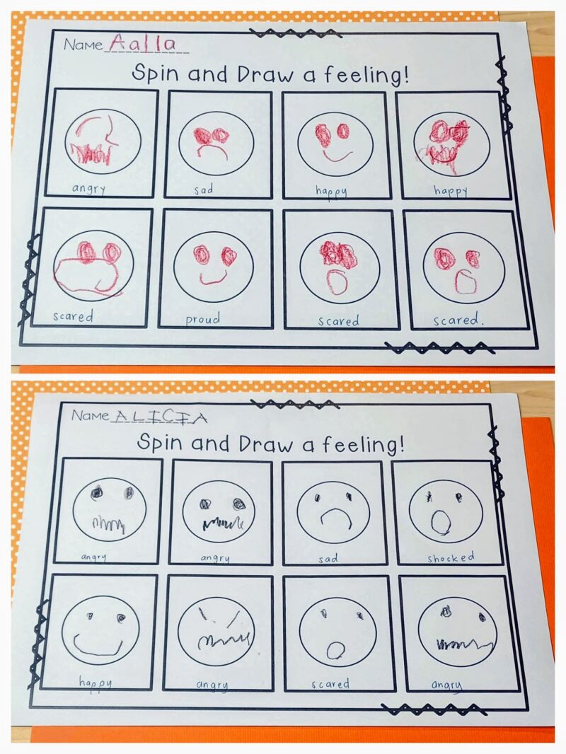 My Feelings Math & Literacy Centers - NBpreKactivities