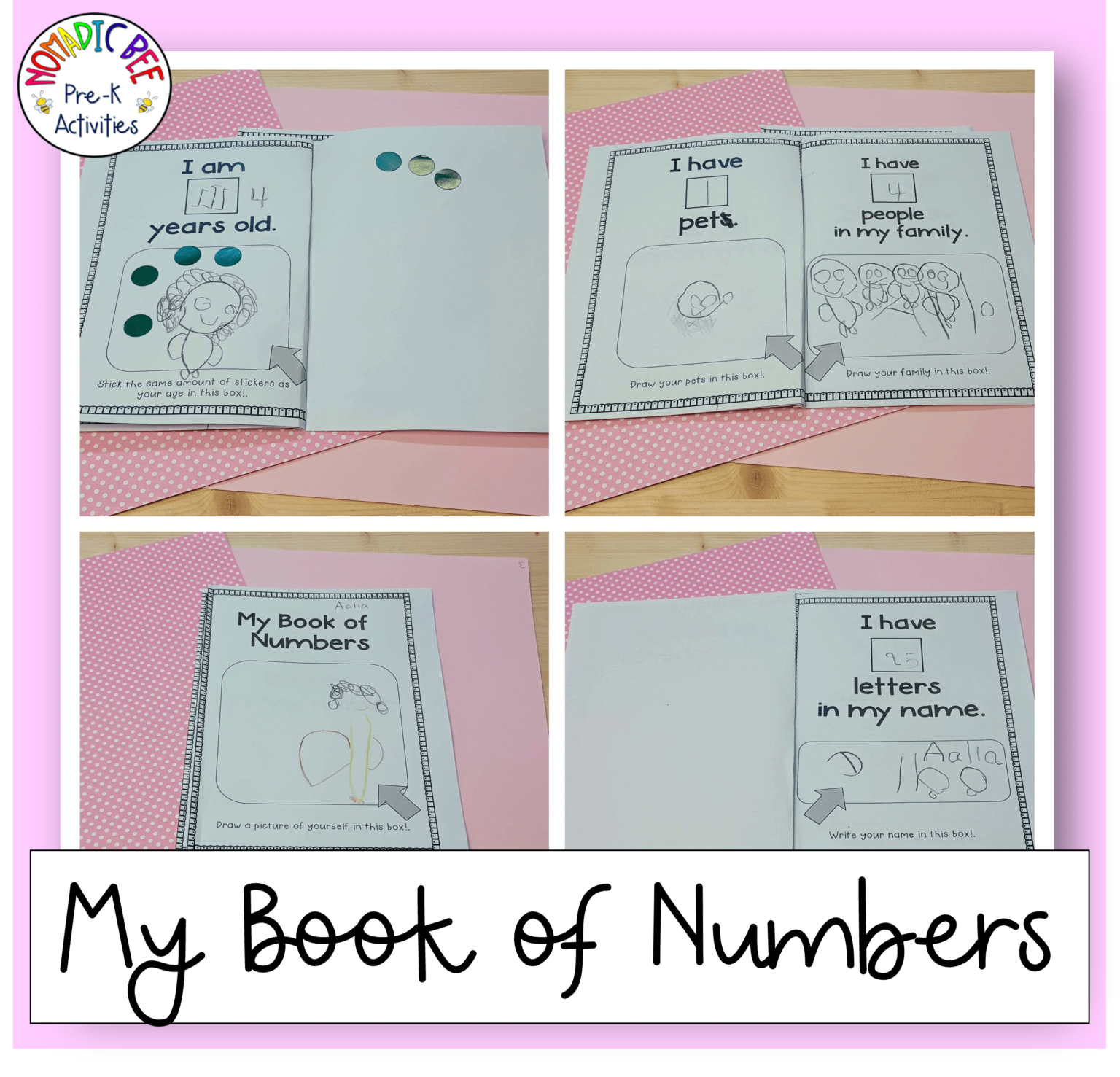 My Book of Numbers Printable - NBpreKactivities