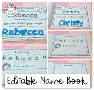 Editable Name Printable Book - NBpreKactivities