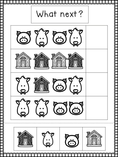 Three Little Pigs Math Activities - NBpreKactivities
