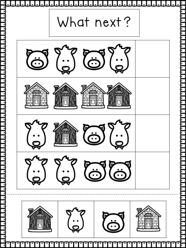 Three Little Pigs Math Activities - NBpreKactivities