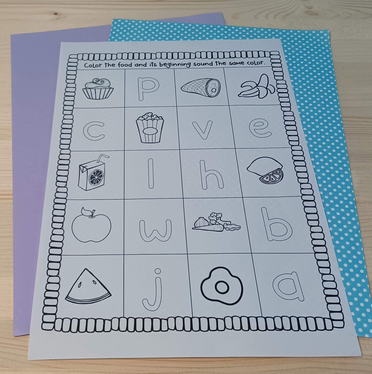 FOOD ABC PRINTABLE - NBpreKactivities