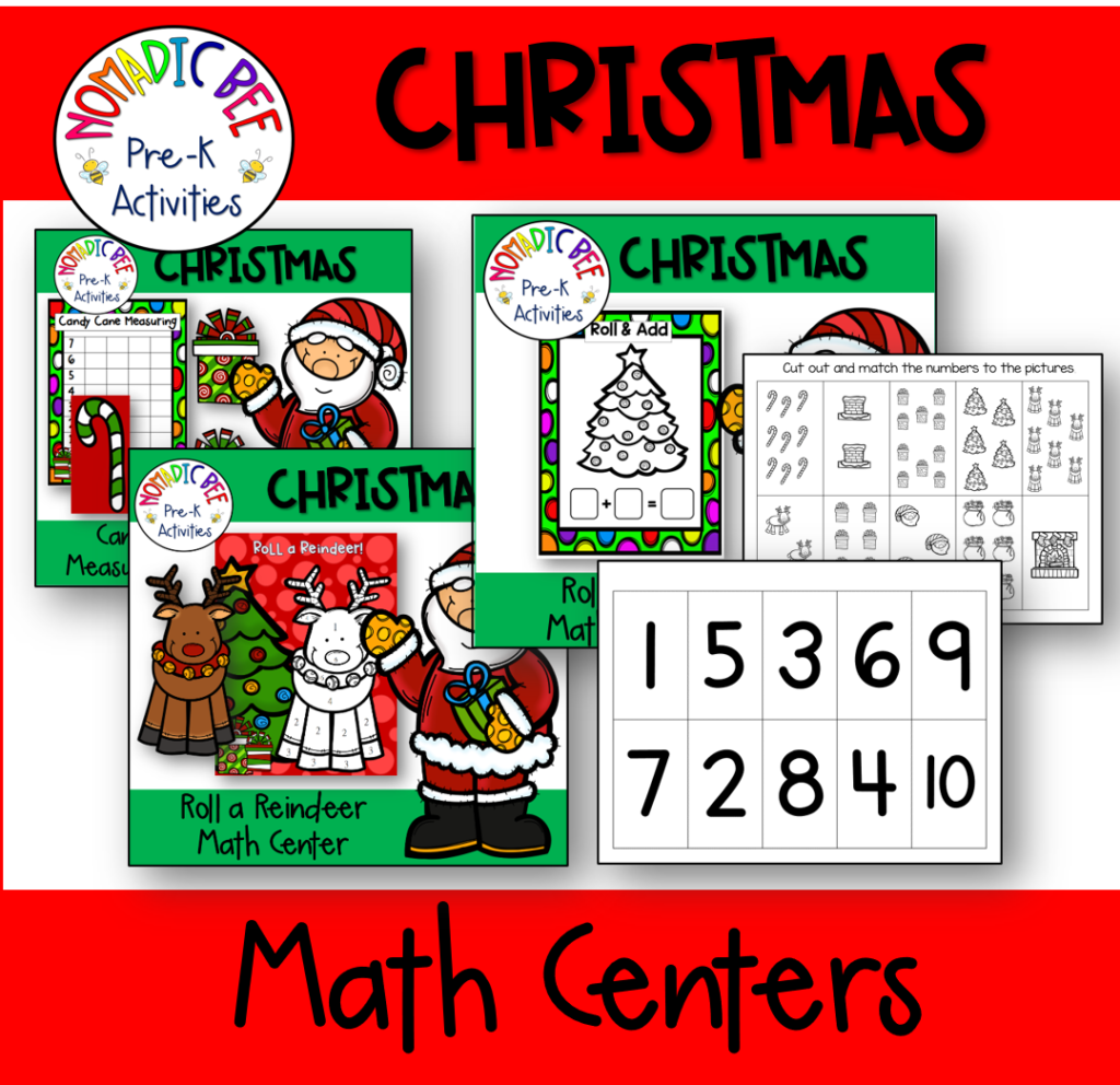 Candy Cane Measuring Math Center - NBpreKactivities