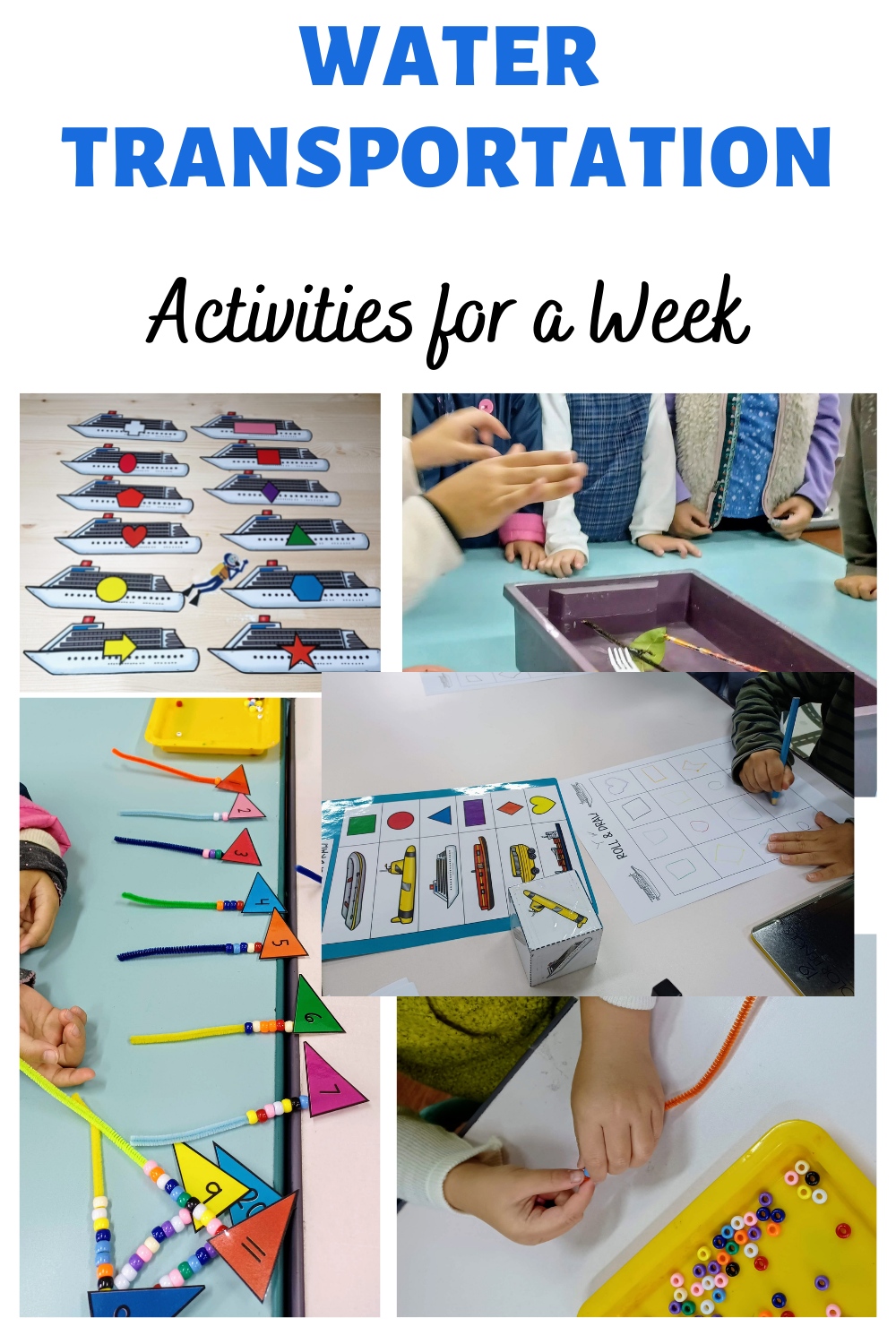 Water Transportation Themed Activities - NBpreKactivities