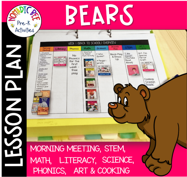 Bears Themed Action Songs & Rhymes - NBpreKactivities