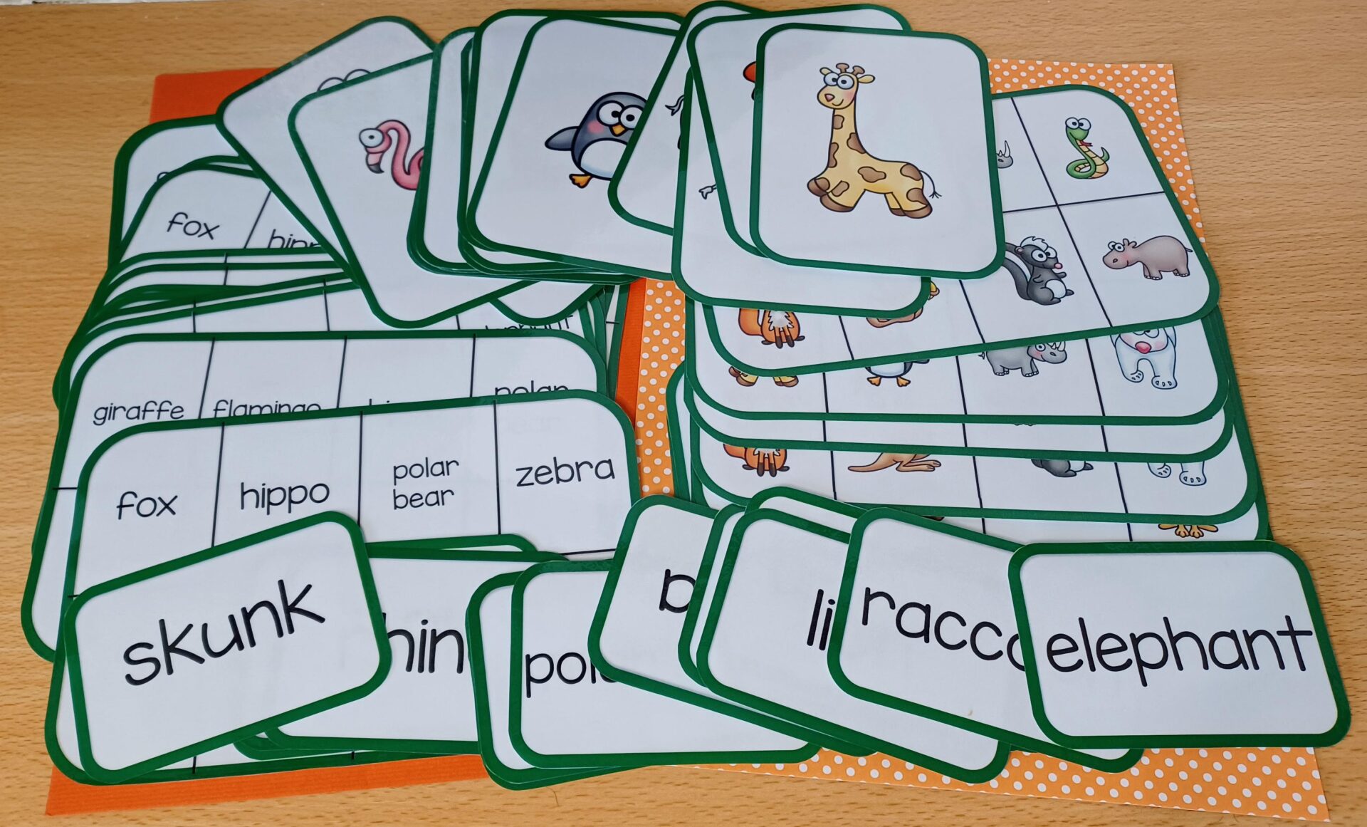 Zoo Animals Themed Bingo - NBpreKactivities