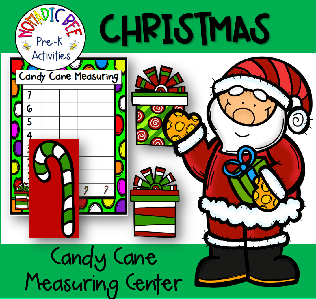 Candy Cane Measuring Math Center - NBpreKactivities