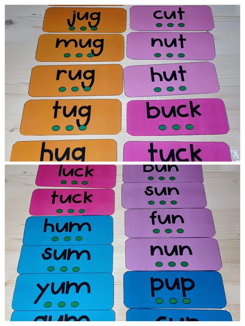 CVC Word Families Word Cards - NBpreKactivities