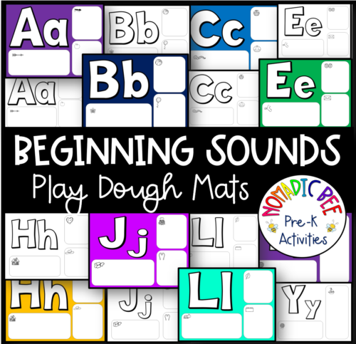Alphabet Play dough Mats - NBpreKactivities