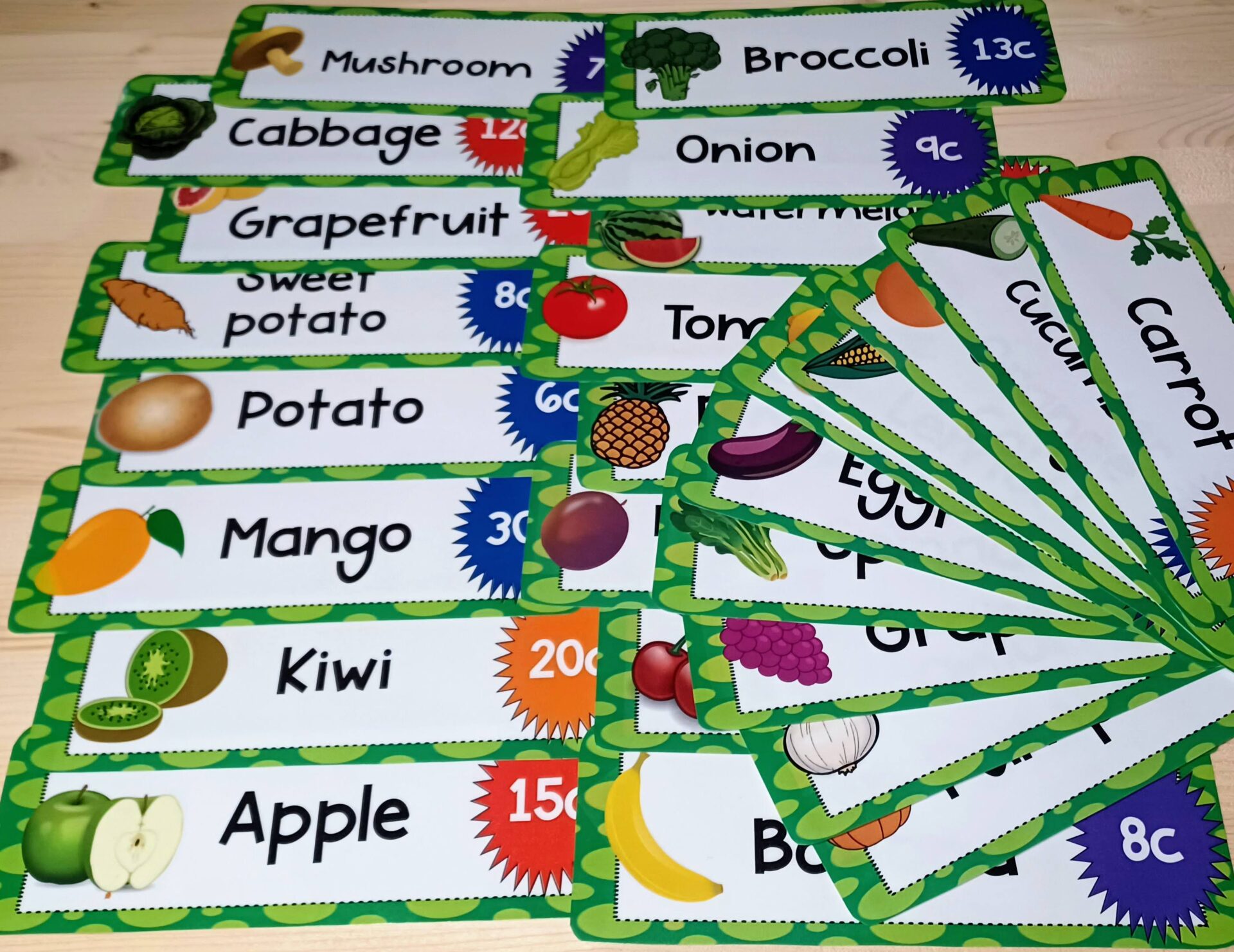 Fruits & Veggies Themed Dramatic Play Set - NBpreKactivities