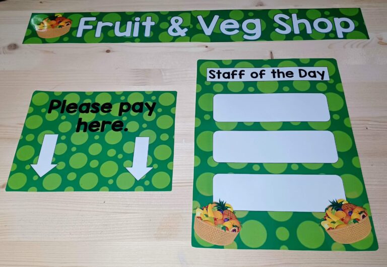 Fruits & Veggies Themed Dramatic Play Set - NBpreKactivities