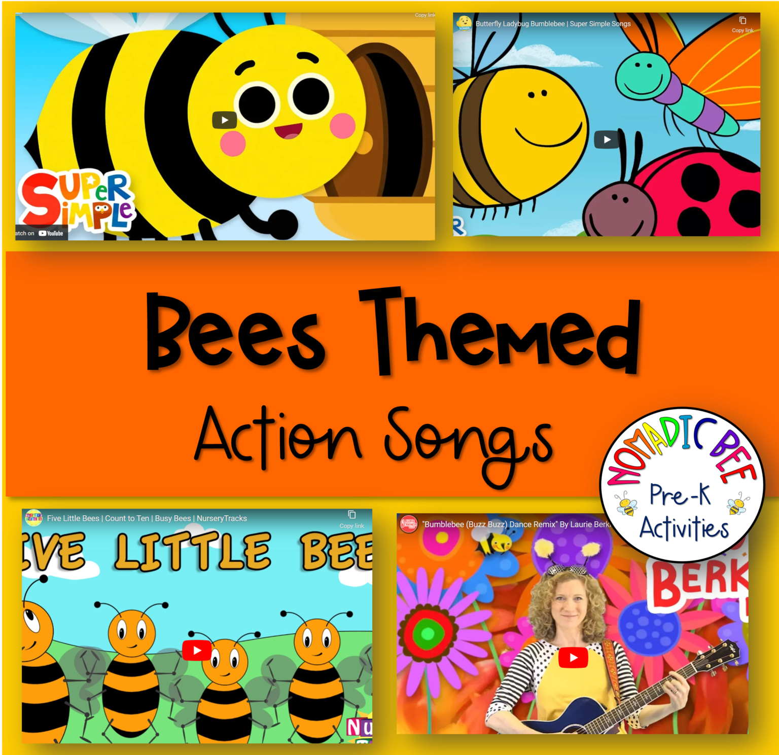 Bees Themed Activities - NBpreKactivities