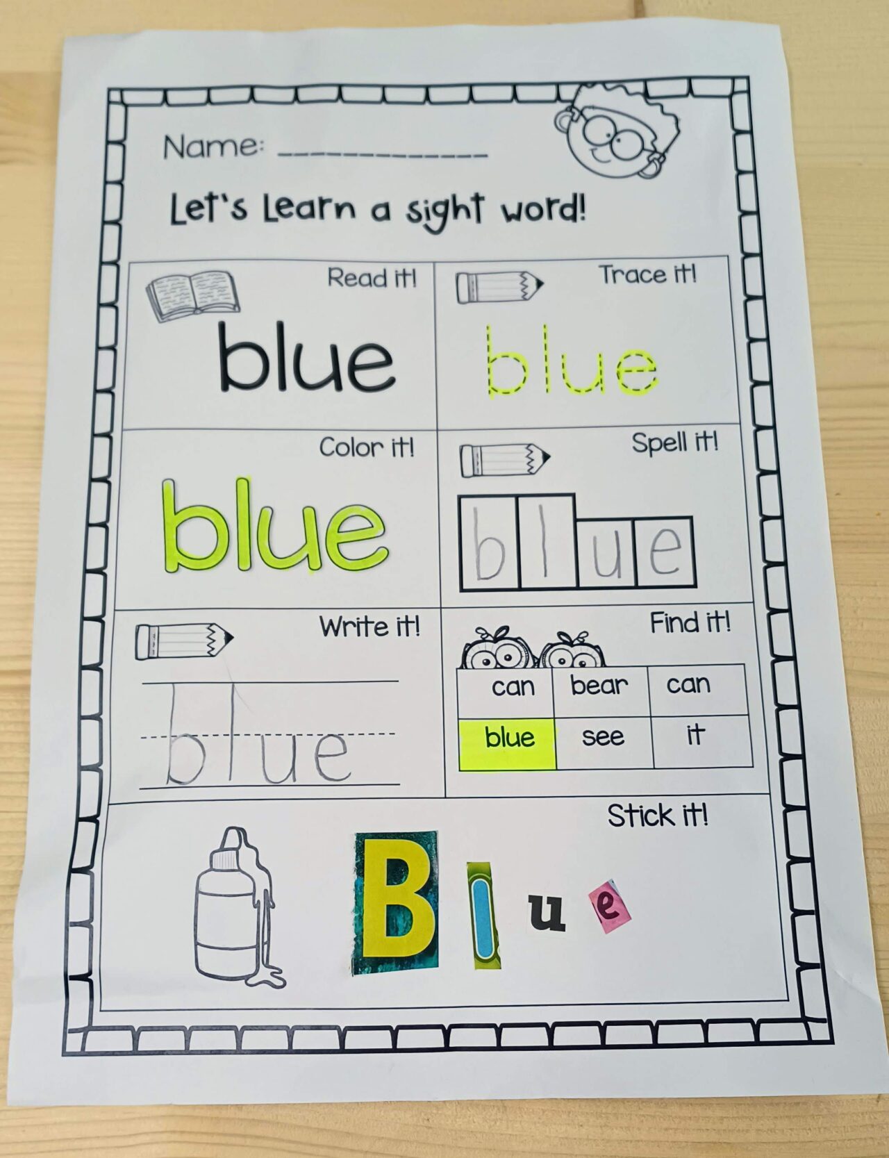 Pre-K Sight Words - NBpreKactivities
