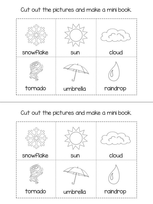 Weather Themed Sentence Flip-Book - NBpreKactivities
