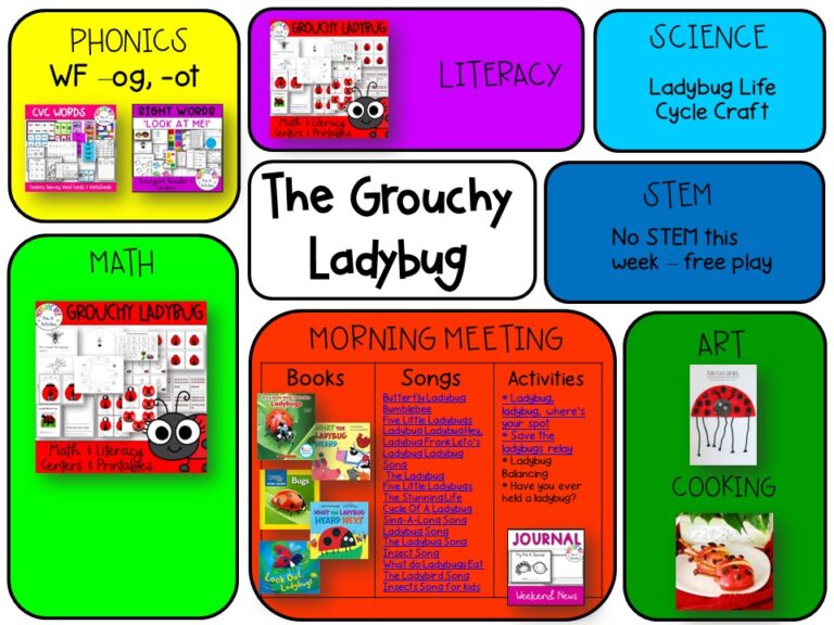 Ladybug Themed Activities - NBpreKactivities