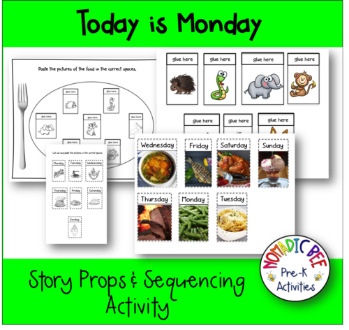 Today Is Monday Book Companion - NBpreKactivities