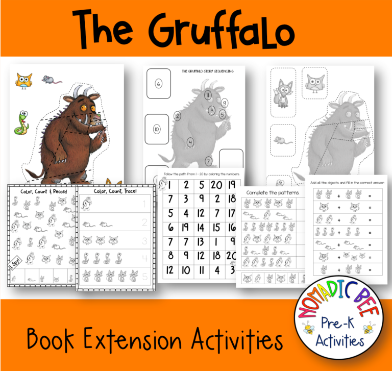 The Gruffalo Book Extension Activity - NBpreKactivities