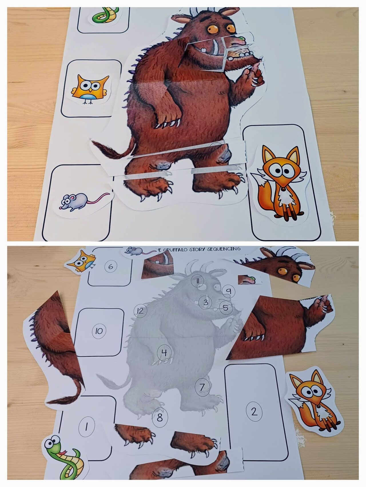 The Gruffalo Book Extension Activity - NBpreKactivities