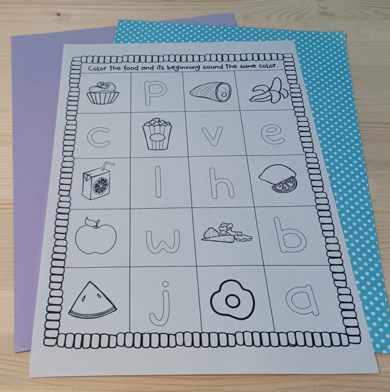 FOOD ABC PRINTABLE - NBpreKactivities