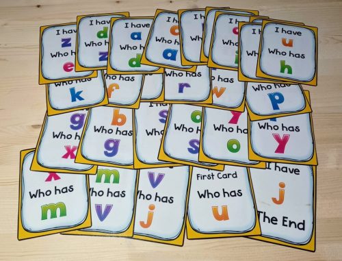 Alphabet I have/ Who has cards - NBpreKactivities