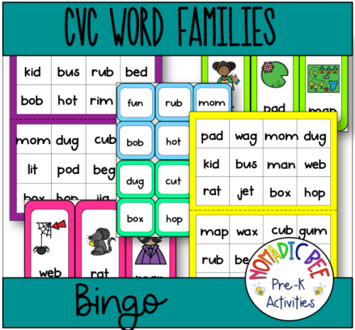 CVC Word Families - NBpreKactivities