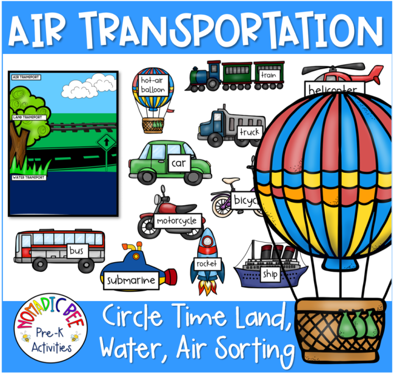Sea, Land & Air Transportation Sorting - NBpreKactivities