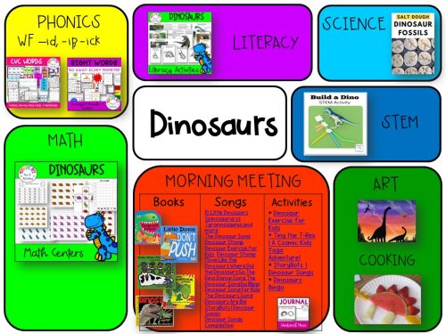 Dinosaurs Themed Activities - NBpreKactivities