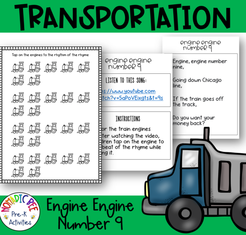 Engine Engine Number Nine Printable - NBpreKactivities