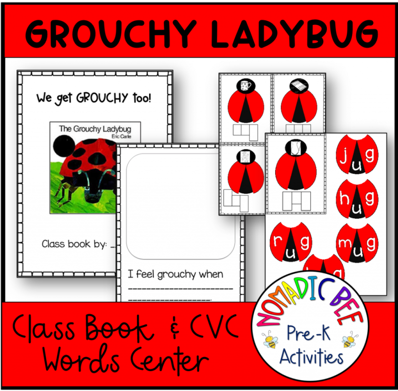 The Grouchy Ladybug Sequencing Activity - NBpreKactivities