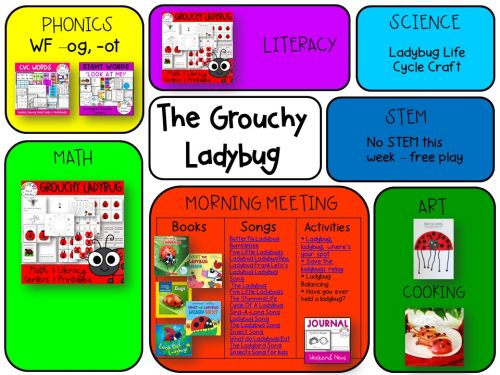 Ladybug Themed CVC Words Center - NBpreKactivities