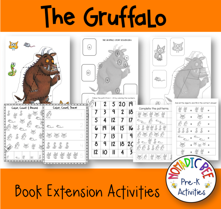 The Gruffalo Book Extension Activity - NBpreKactivities