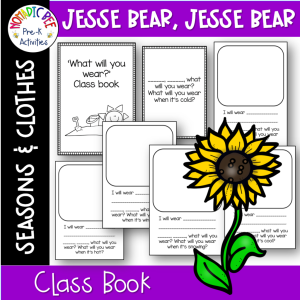 Jesse Bear, Jesse Bear, what will you wear? Printable - NBpreKactivities