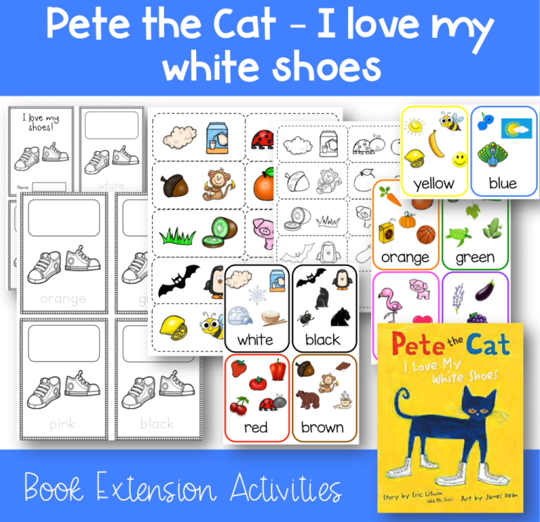 Pete the Cat I Love My White Shoes Book Extension Activity ...