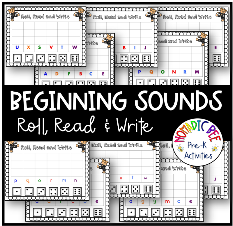 Alphabet Roll, Read & Write Center - NBpreKactivities