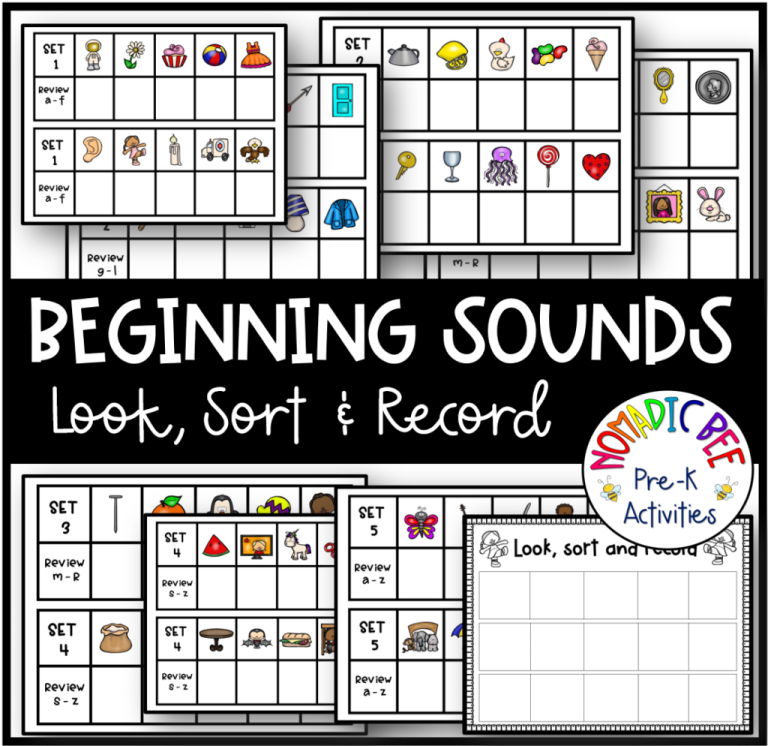 Alphabet Look, Sort & Record Mats - NBpreKactivities
