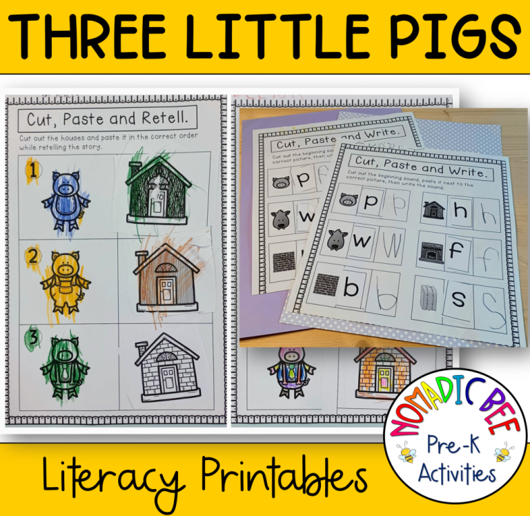 Three Little Pigs Literacy - NBpreKactivities