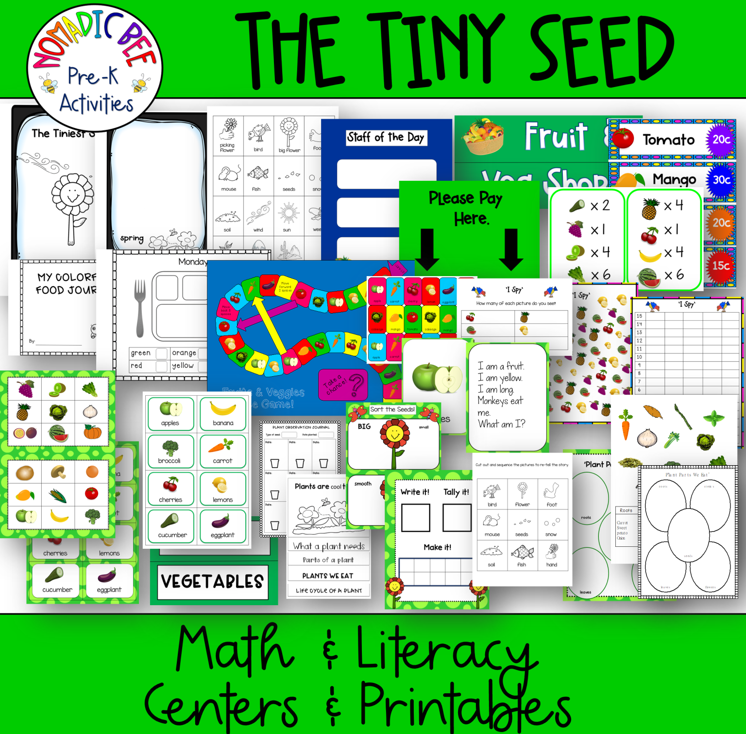 THE TINY SEED ACTIVITIES - NBpreKactivities