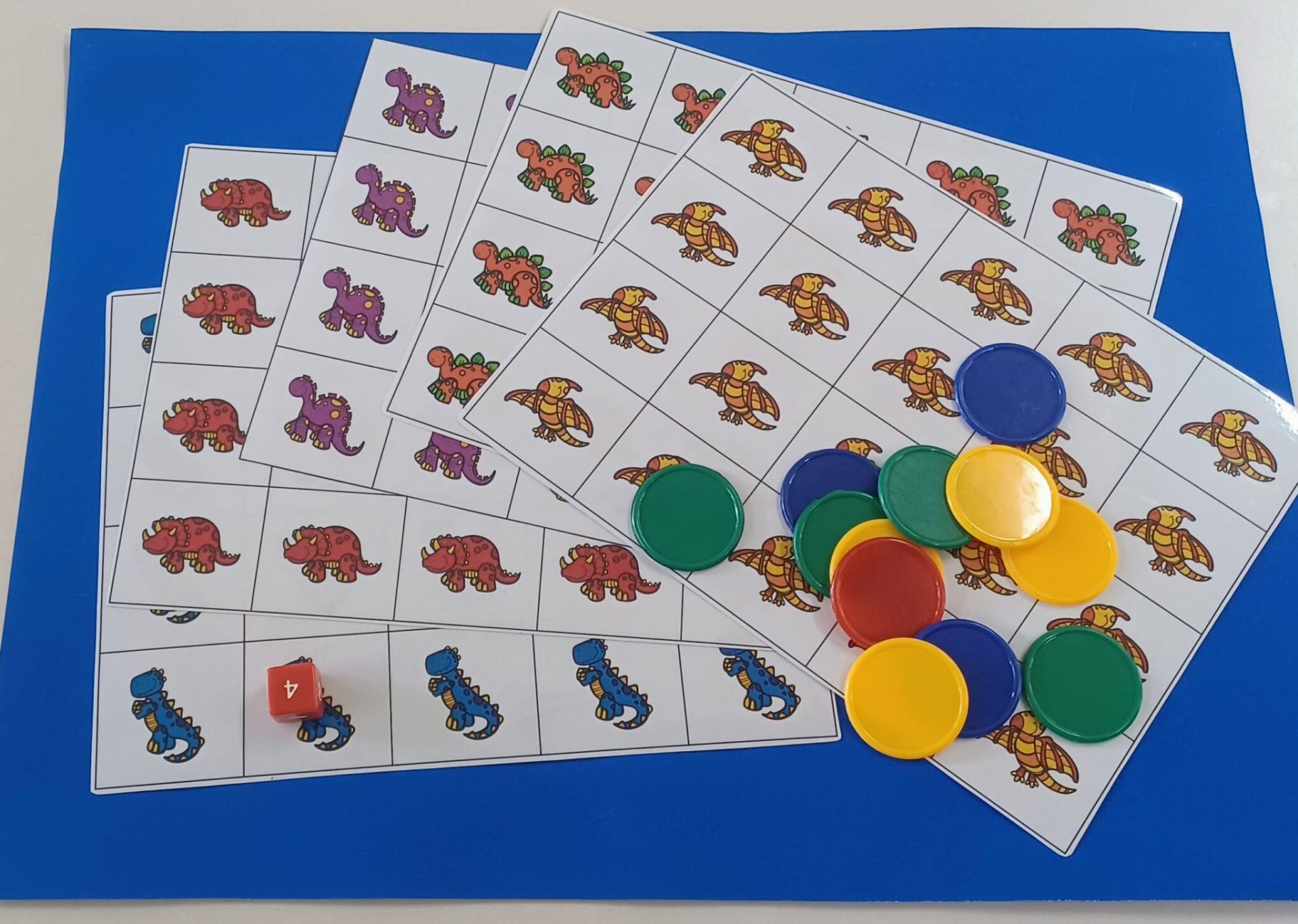 Dinosaurs Themed Grid Game - NBpreKactivities