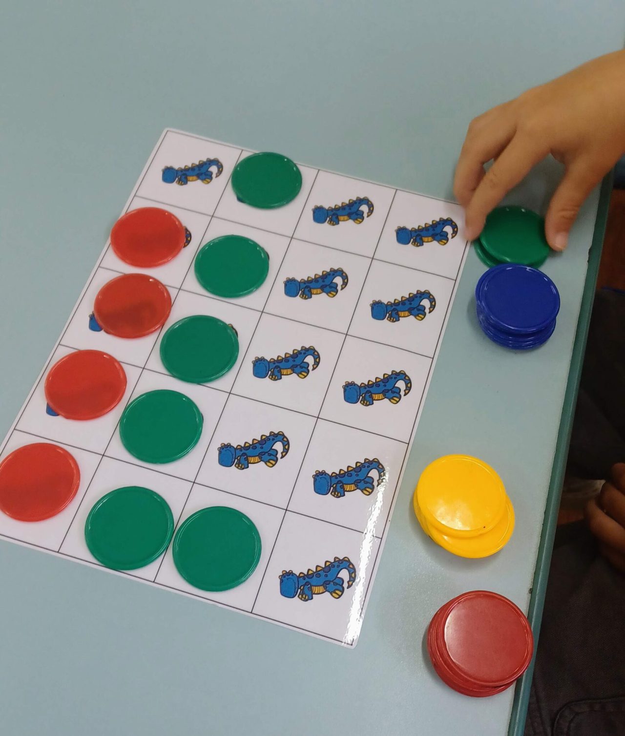 Dinosaurs Themed Grid Game - NBpreKactivities