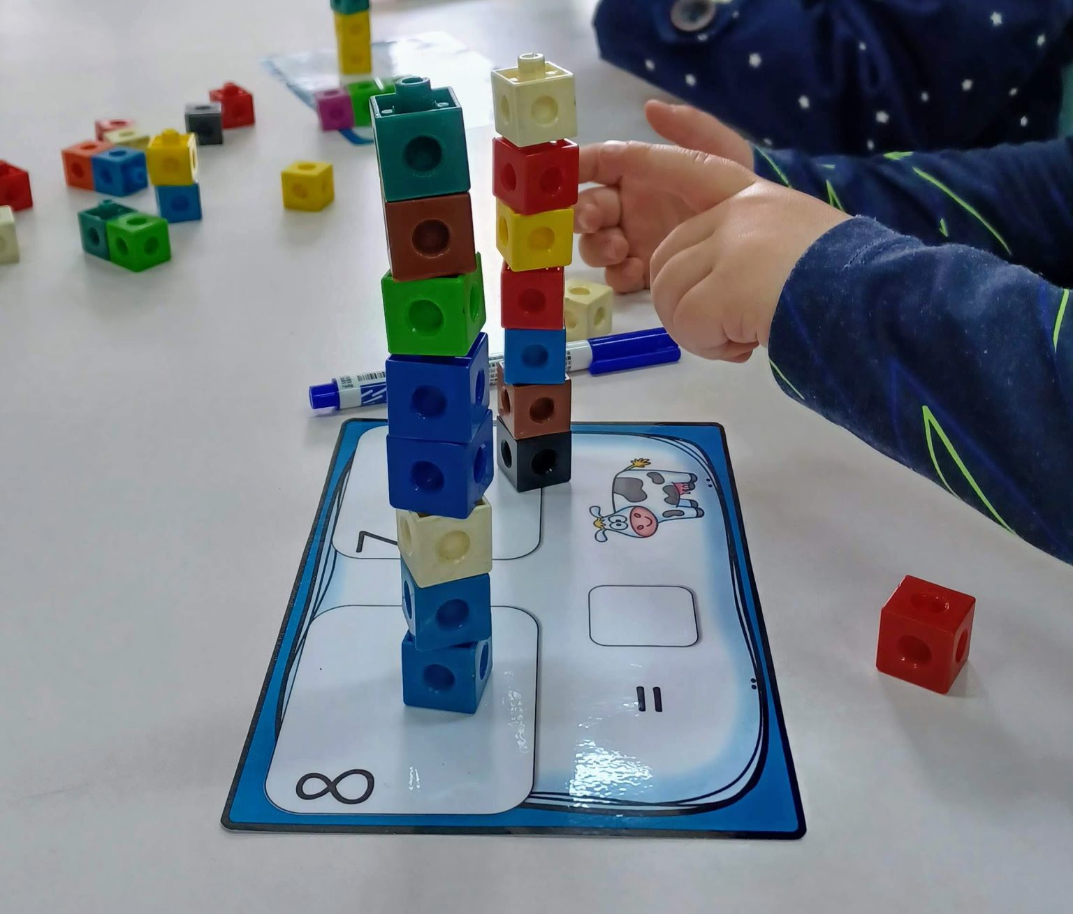 Farm Animals Themed 'Feed the Cow!' Math Center - NBpreKactivities