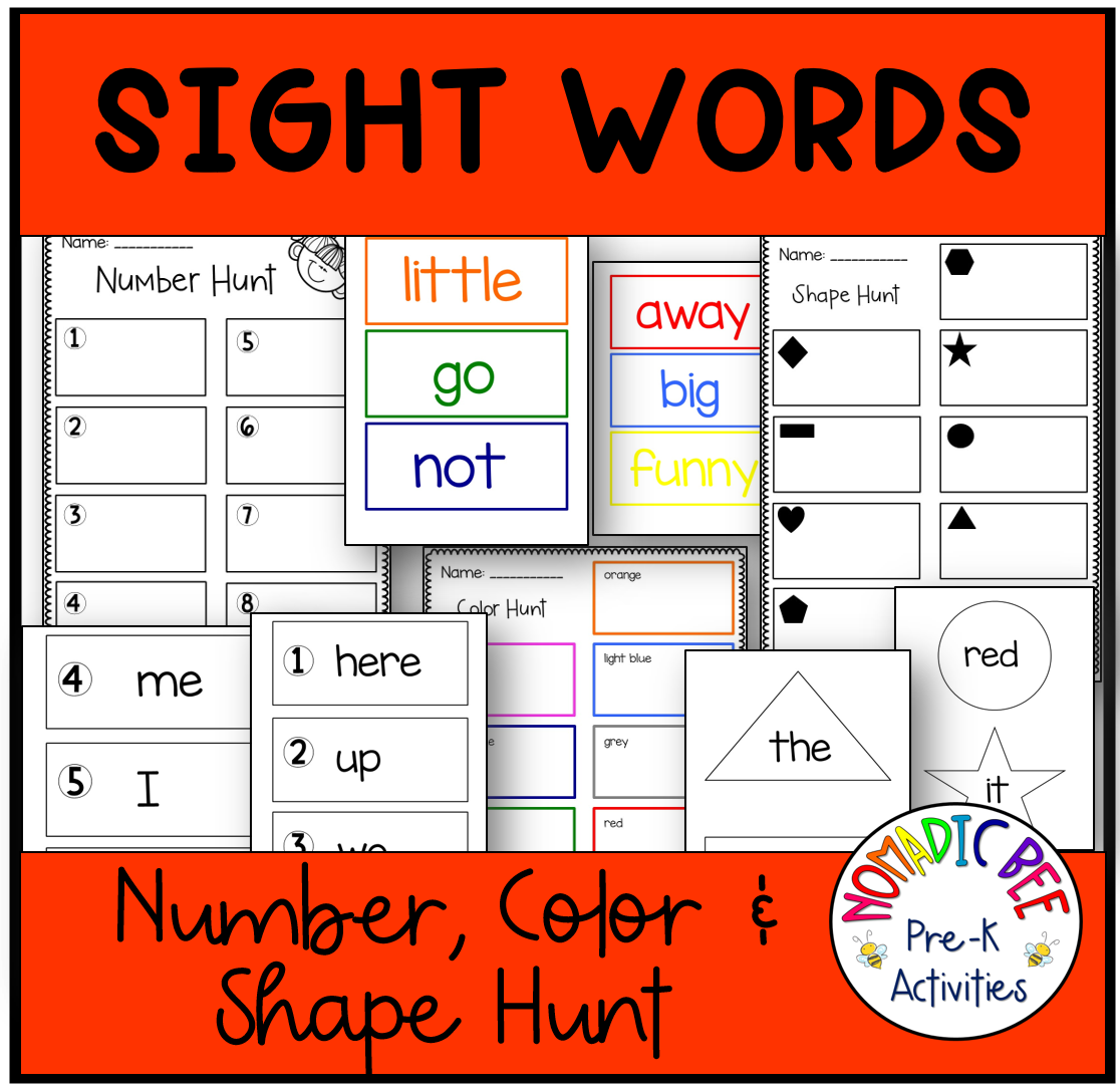 Sight Words 2 - NBpreKactivities