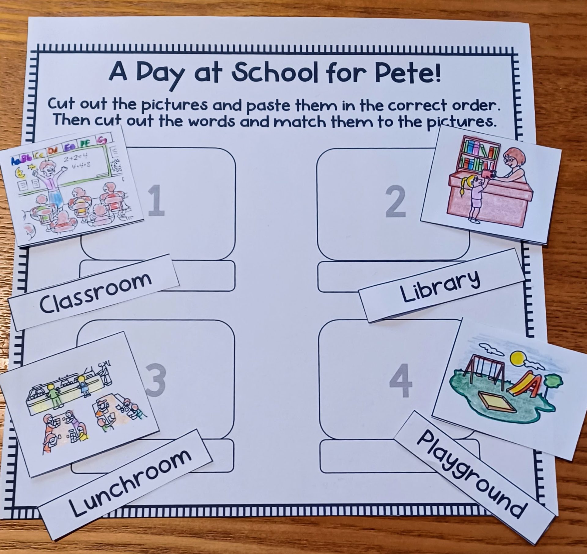 Rocking in My School Shoes Sequencing Activity - NBpreKactivities