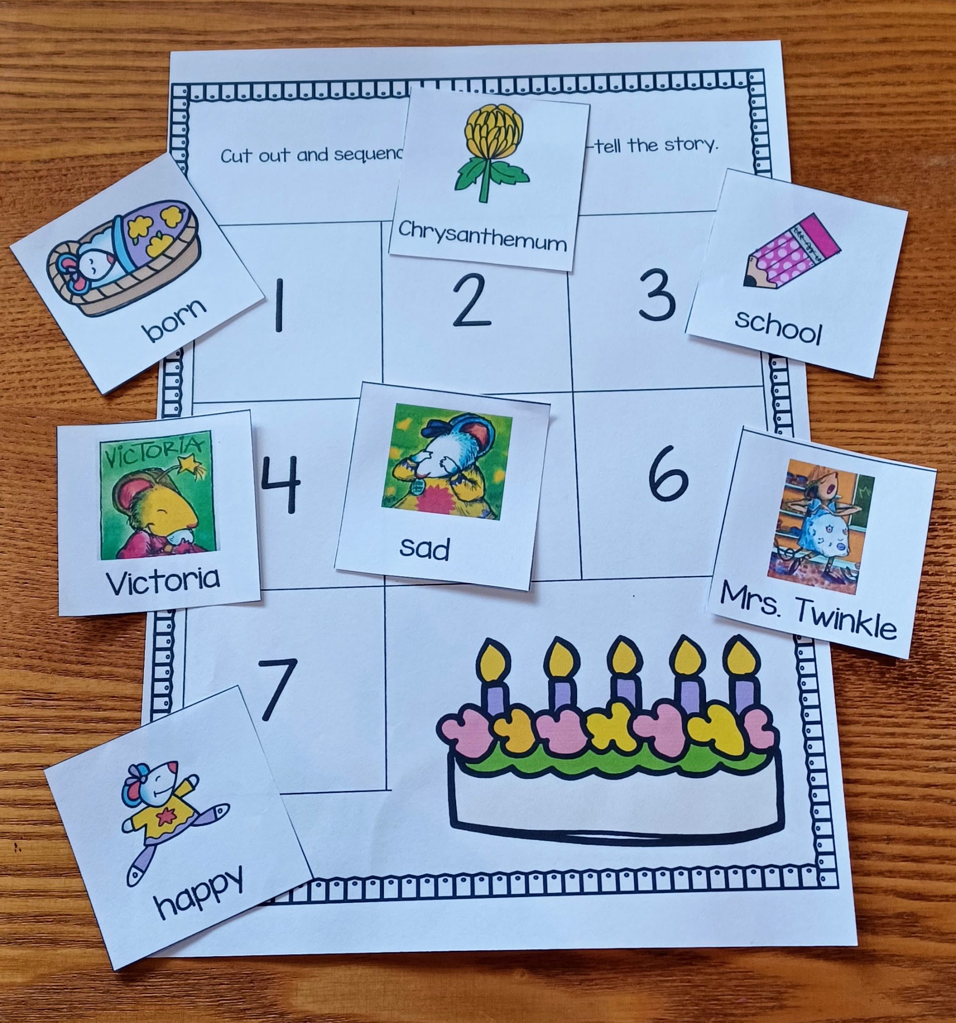 Chrysanthemum Book Activities - NBpreKactivities