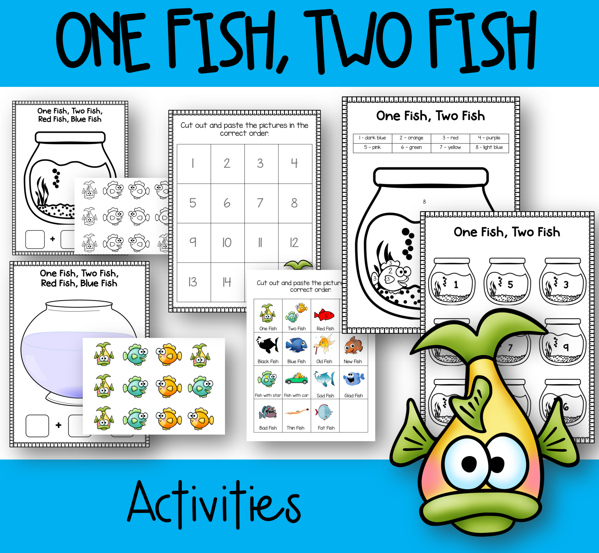 One Fish, Two Fish, Red Fish, Blue Fish Activities - NBpreKactivities