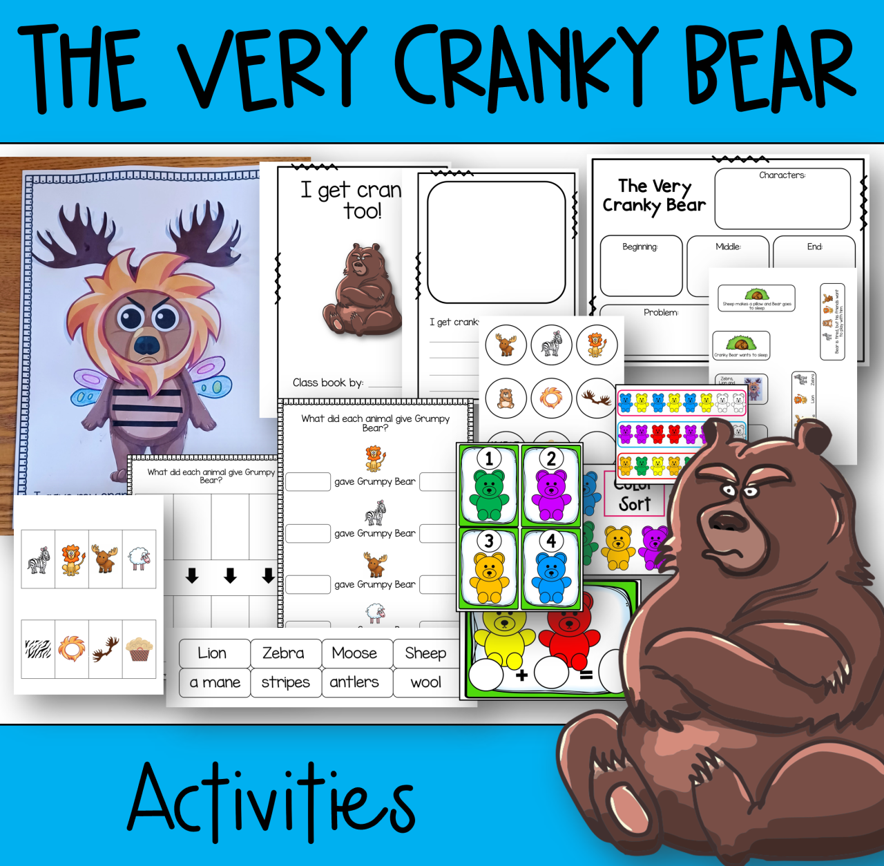 The Very Cranky Bear Activities